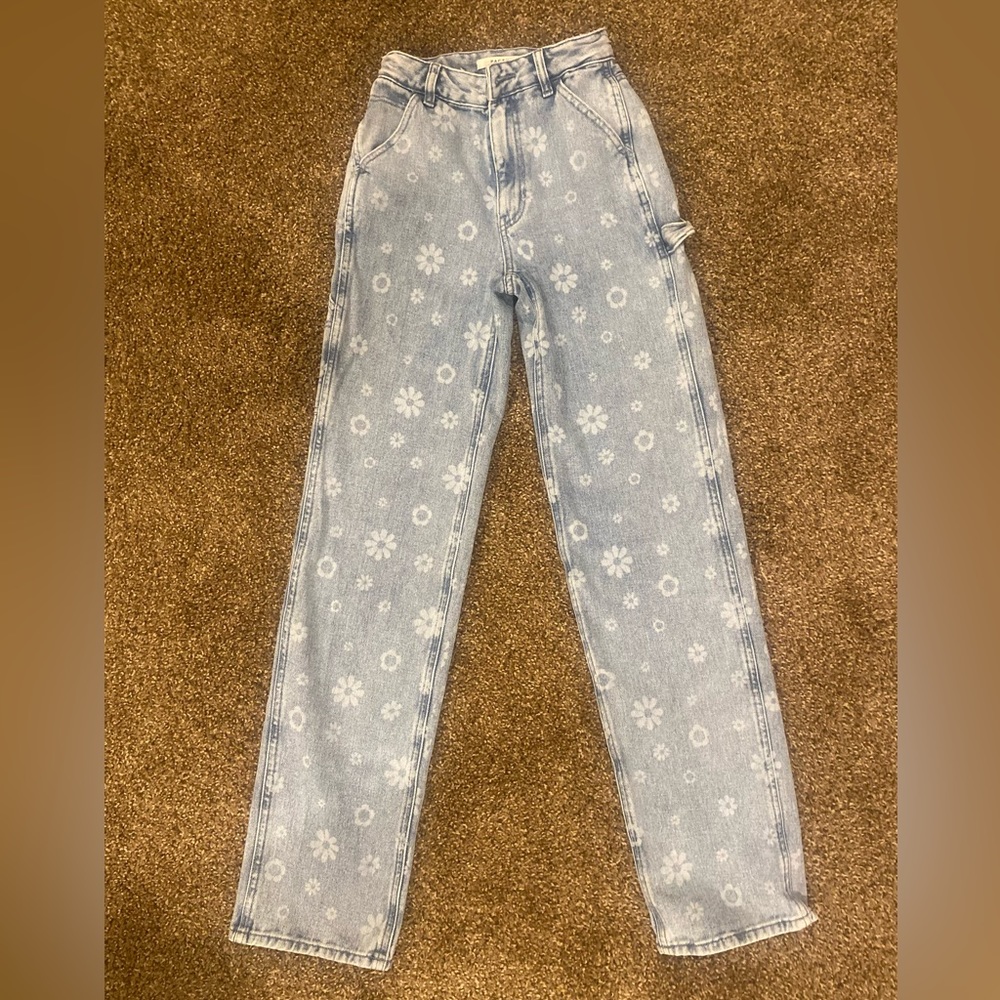 Pacsun - 90s Boyfriend Carpenter Jeans With Daisy Pri… - Gem